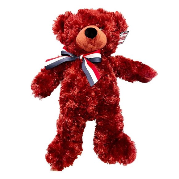 Gund | Toys | Gund Burgundy Maroon Red Patriotic Teddy Bear Martha Soft ...